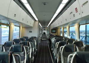 Riding the UP Express in Toronto, Canada